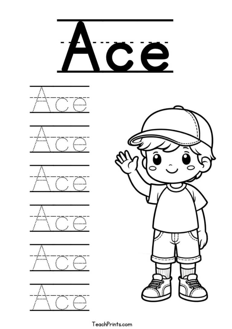 Free Name Tracing Worksheets - 901 Names A to Z (Printable)