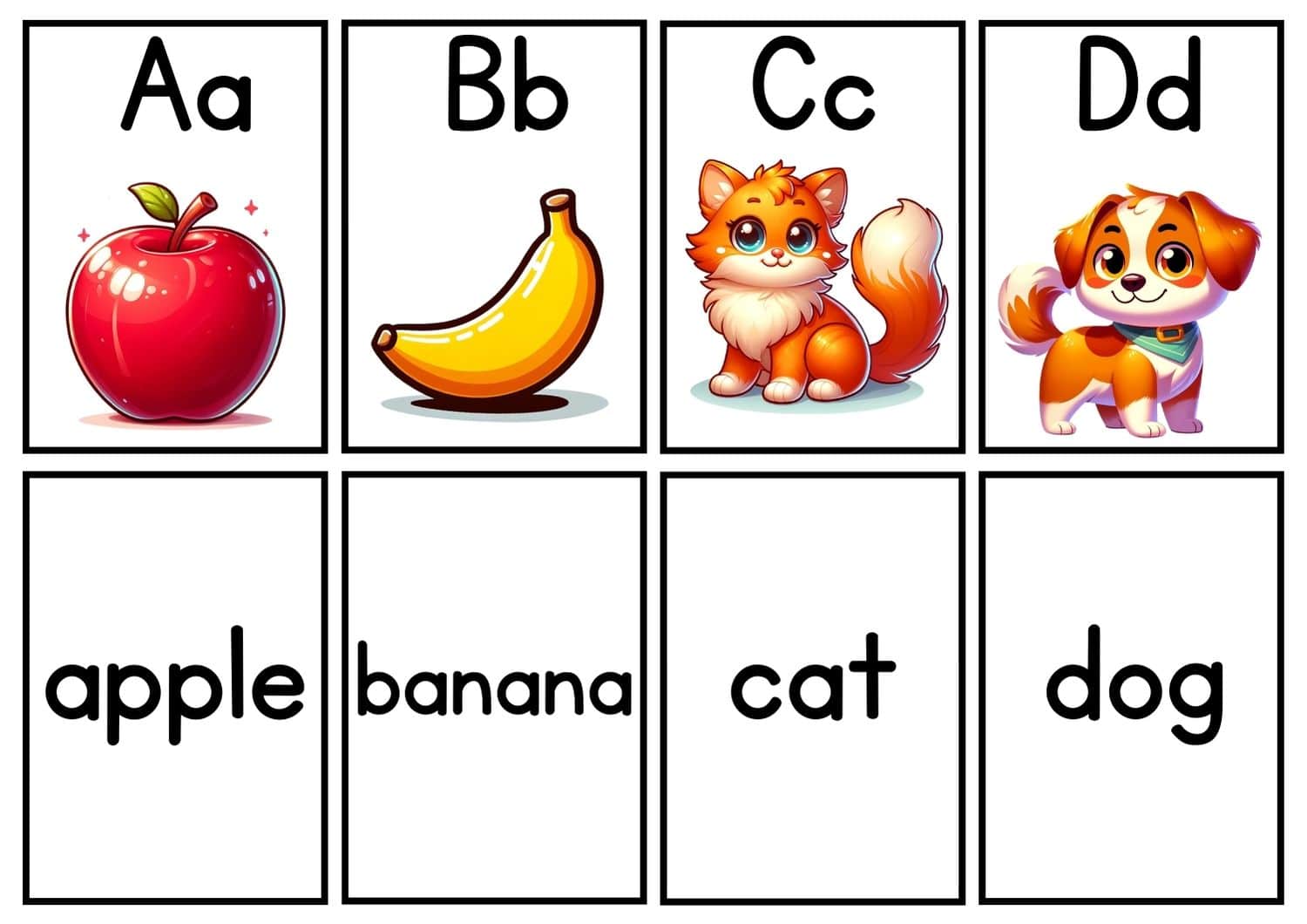 17 Free Alphabet Flashcards Sets (Printable) - Teach Prints