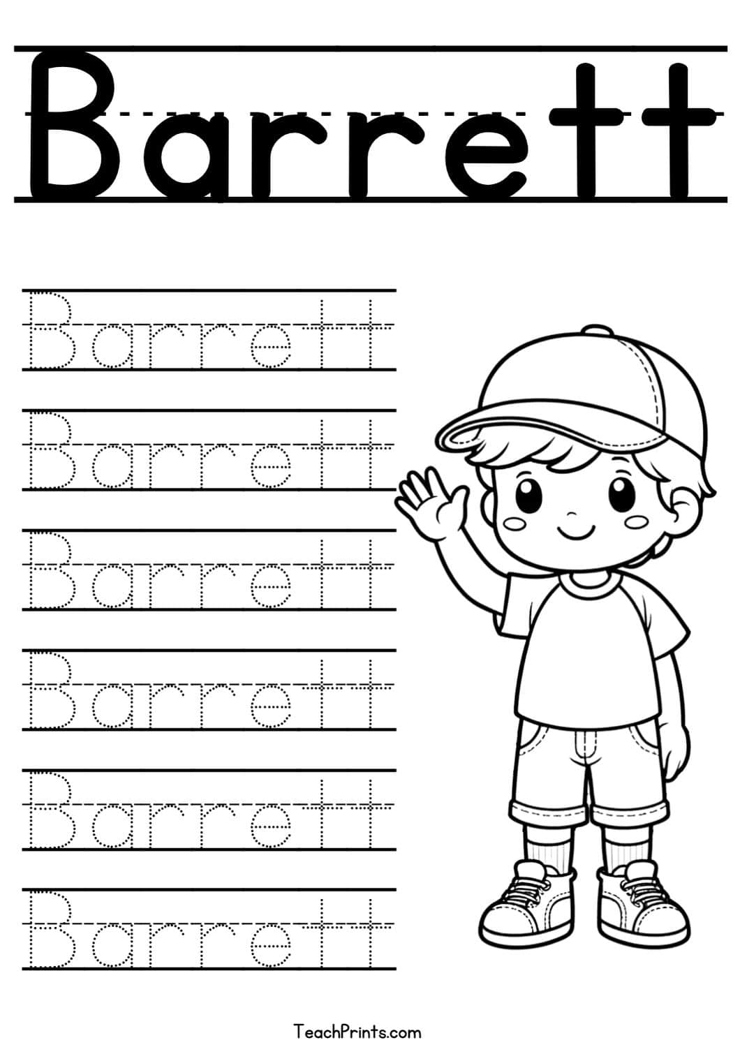 Free Name Tracing Worksheets - 901 Names A to Z (Printable)