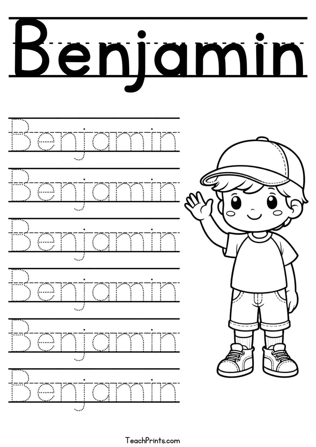 Free Name Tracing Worksheets - 901 Names A to Z (Printable)