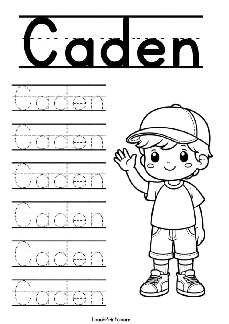 Free Name Tracing Worksheets - 901 Names A to Z (Printable)