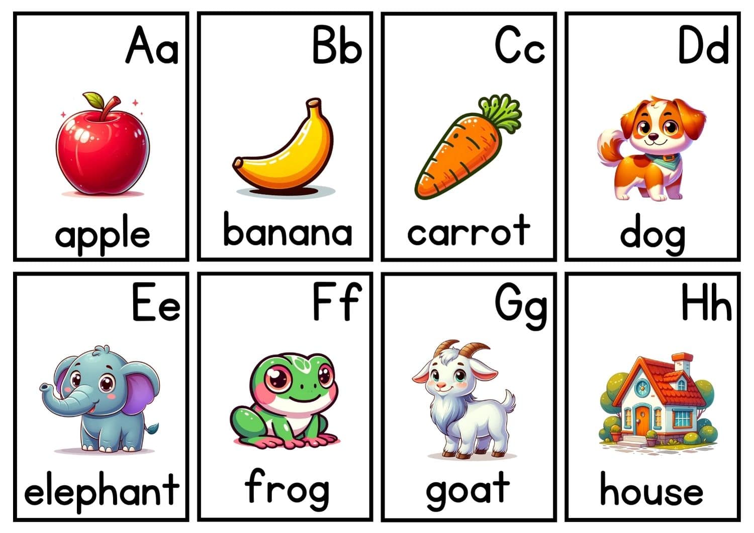 17 Free Alphabet Flashcards Sets (Printable) - Teach Prints
