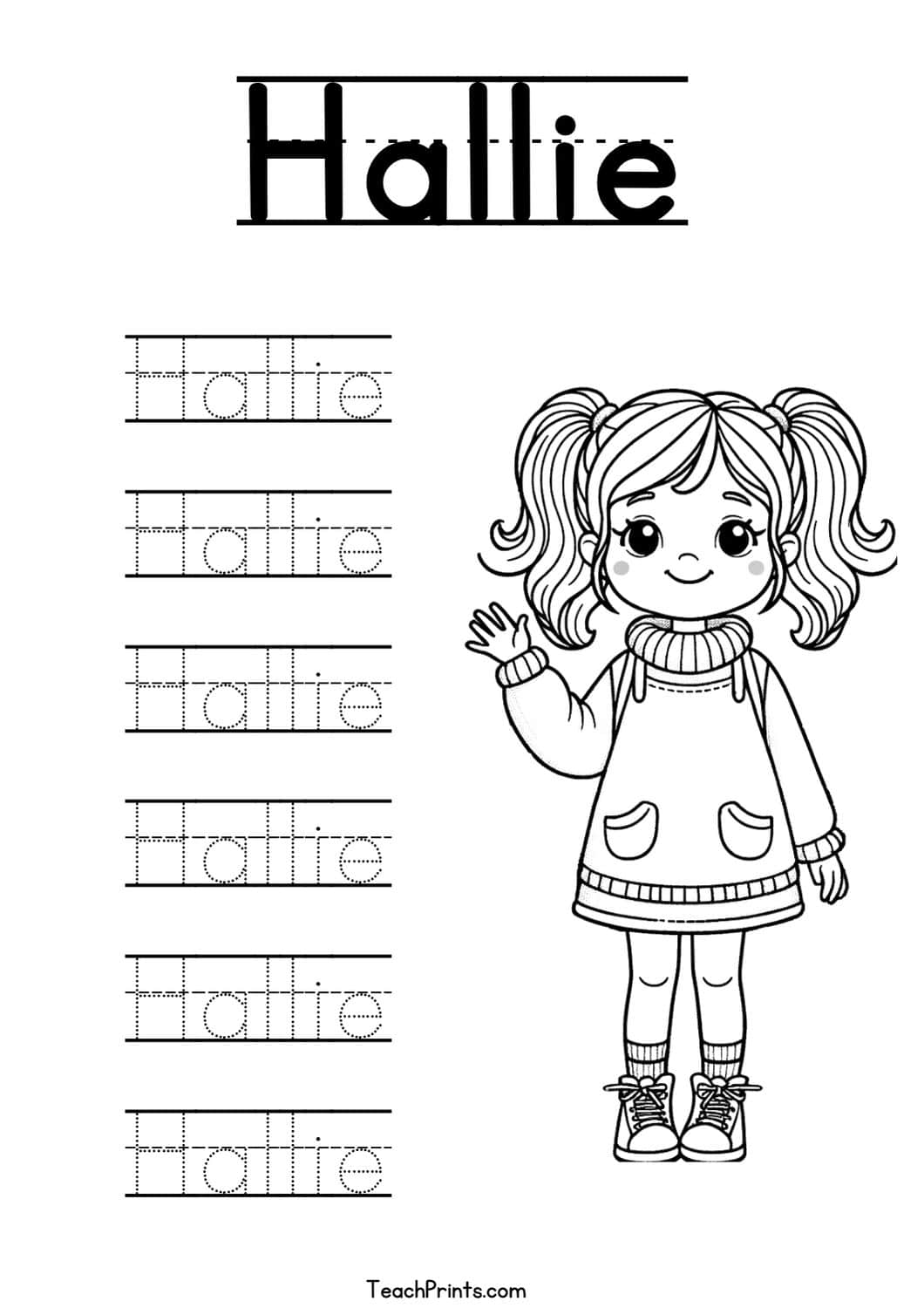 H Name Tracing Worksheets – 29 Names (Free & Printable) - Teach Prints