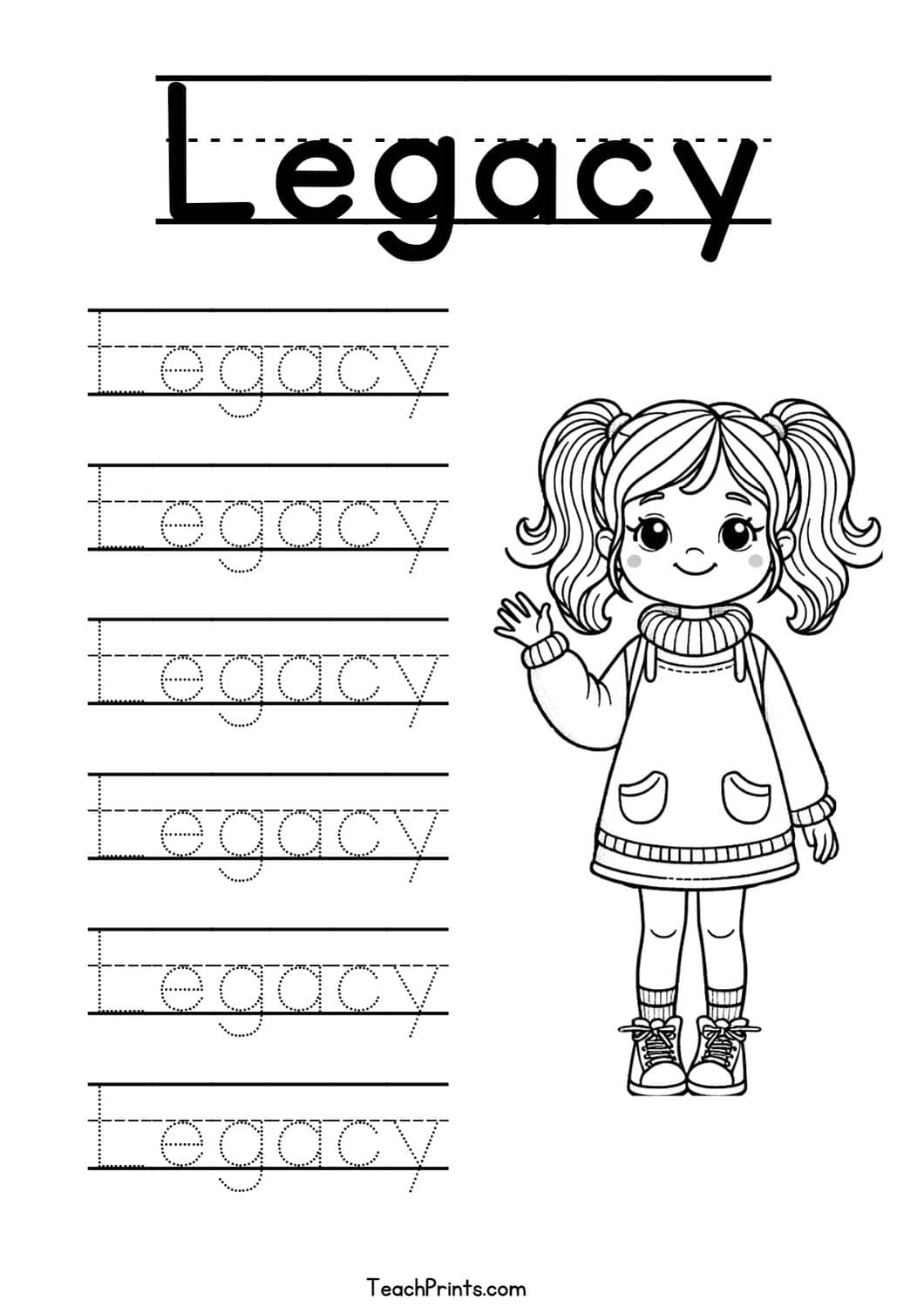 L Name Tracing Worksheets – 61 Names (Free & Printable) - Teach Prints