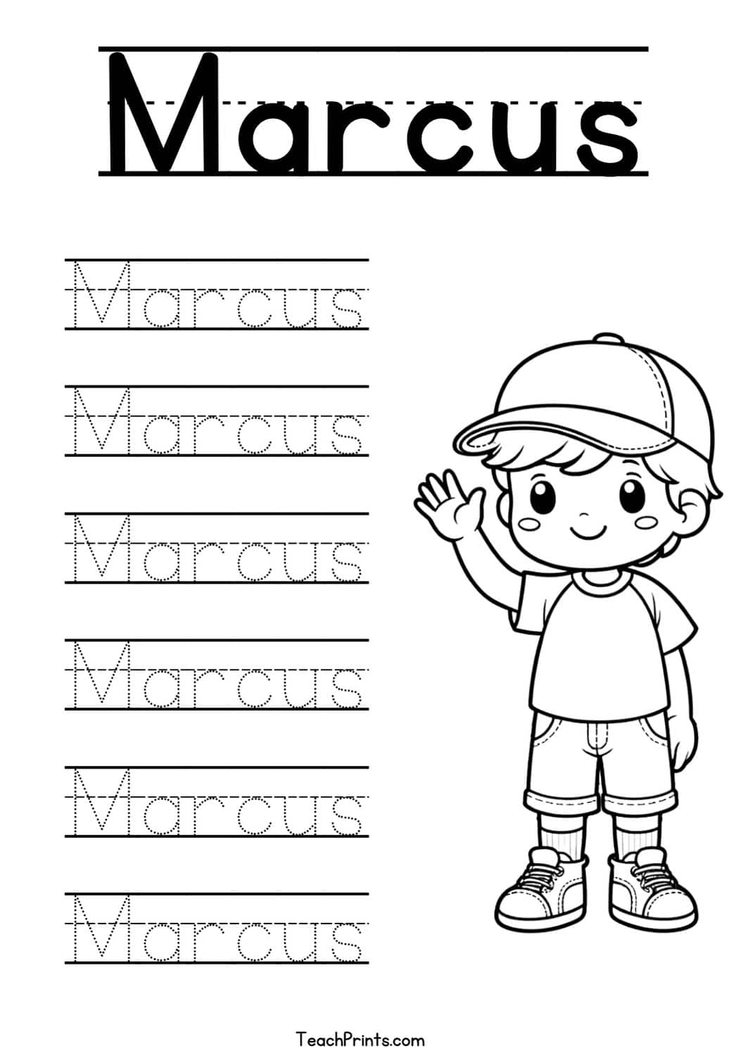 M Name Tracing Worksheets – 81 Names (Free & Printable) - Teach Prints