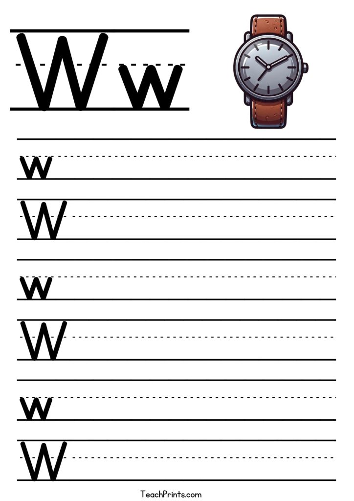Letter W Template Free Printable Pdf - Infoupdate.org