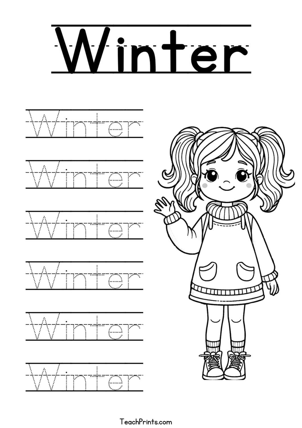 W Name Tracing Worksheets – 16 Names (Free & Printable) - Teach Prints
