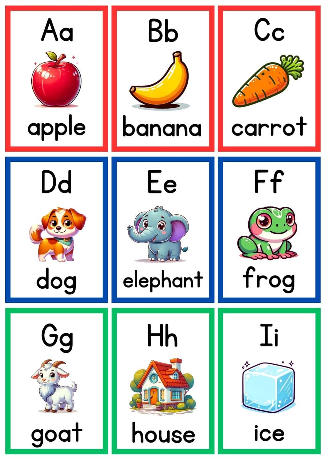 Printable Flashcards and Worksheets for Teachers and Parents - 🍎 Teach ...