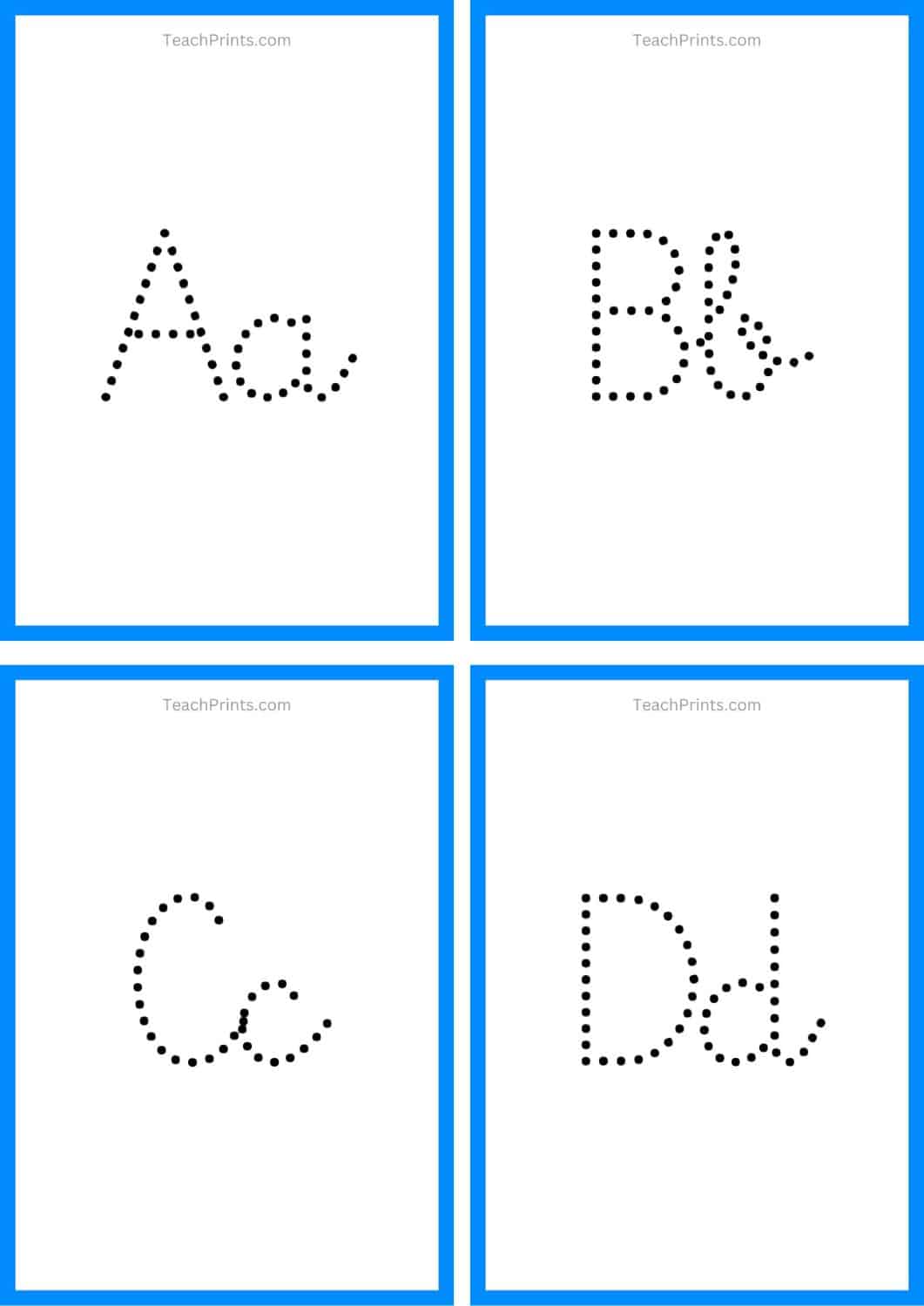17 Free Alphabet Flashcards Sets (Printable) - Teach Prints