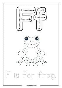 Letter F Tracing Worksheet - Free Printables - Teach Prints