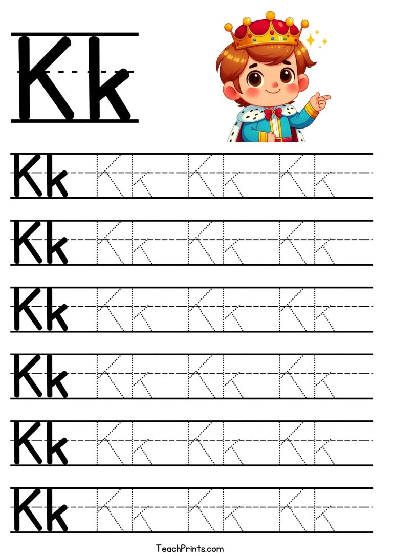 Letter I Tracing Worksheet - Free Printables - Teach Prints