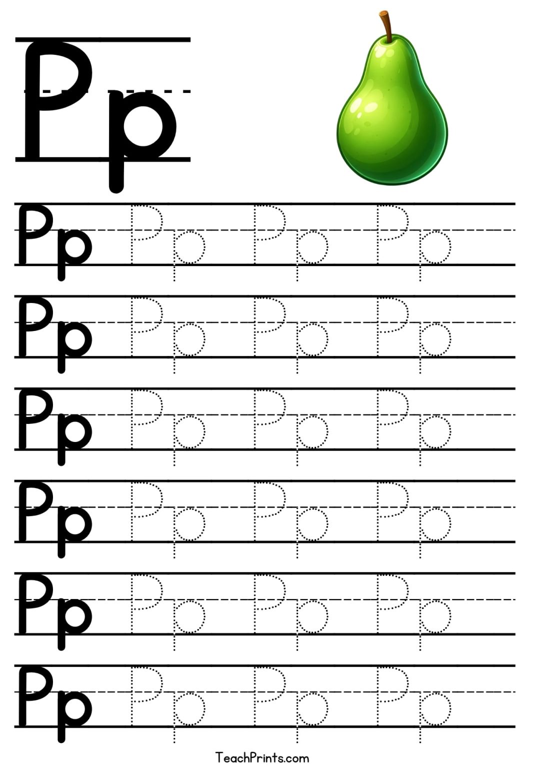 Alphabet Tracing Worksheets - Free Printables - Teach Prints