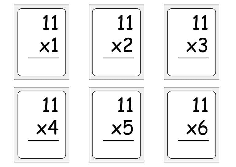 Multiplication Flashcards - Free Printables (48 Pages) - Teach Prints