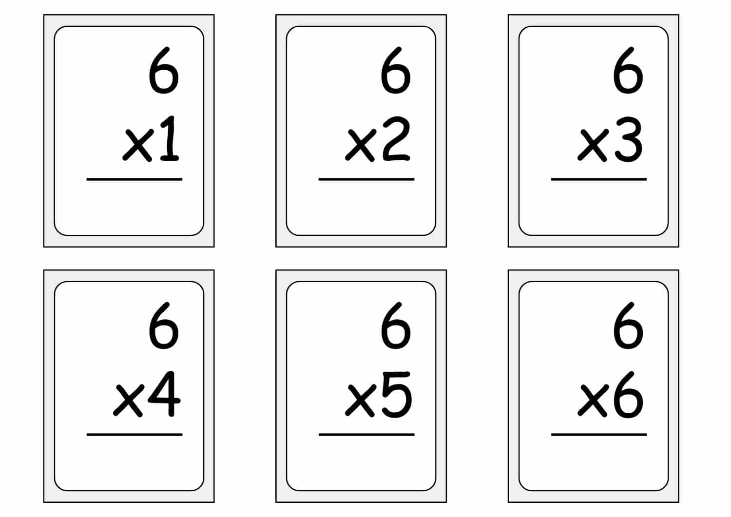 Multiplication Flashcards - Free Printables (48 Pages) - Teach Prints