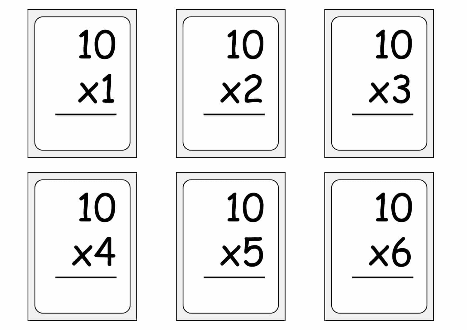 Multiplication Flashcards - Free Printables (48 Pages) - Teach Prints