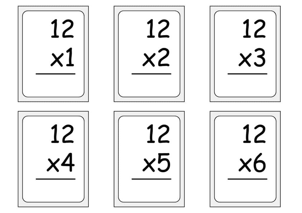 Multiplication Flashcards - Free Printables (48 Pages) - Teach Prints