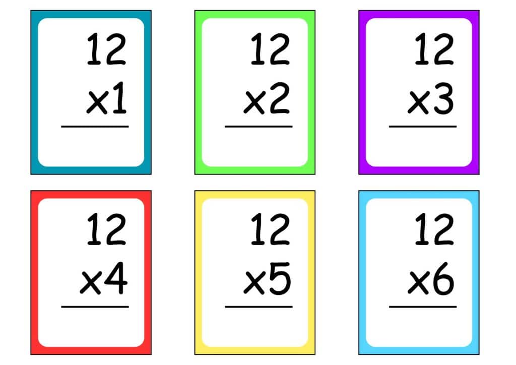 Multiplication Flashcards - Free Printables (48 Pages) - Teach Prints