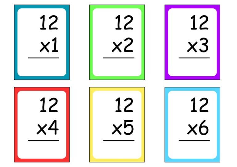 Multiplication Flashcards - Free Printables (48 Pages) - Teach Prints