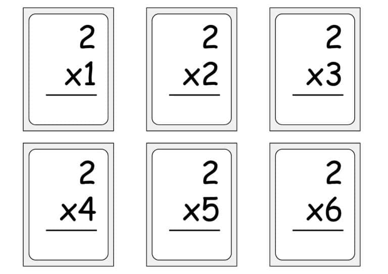 Multiplication Flashcards - Free Printables (48 Pages) - Teach Prints