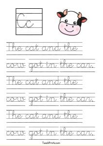 Cursive Alphabet Tracing Worksheets - Free Printables - Teach Prints