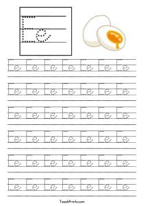 9 Cursive E Tracing Worksheets - Free Printables - Teach Prints