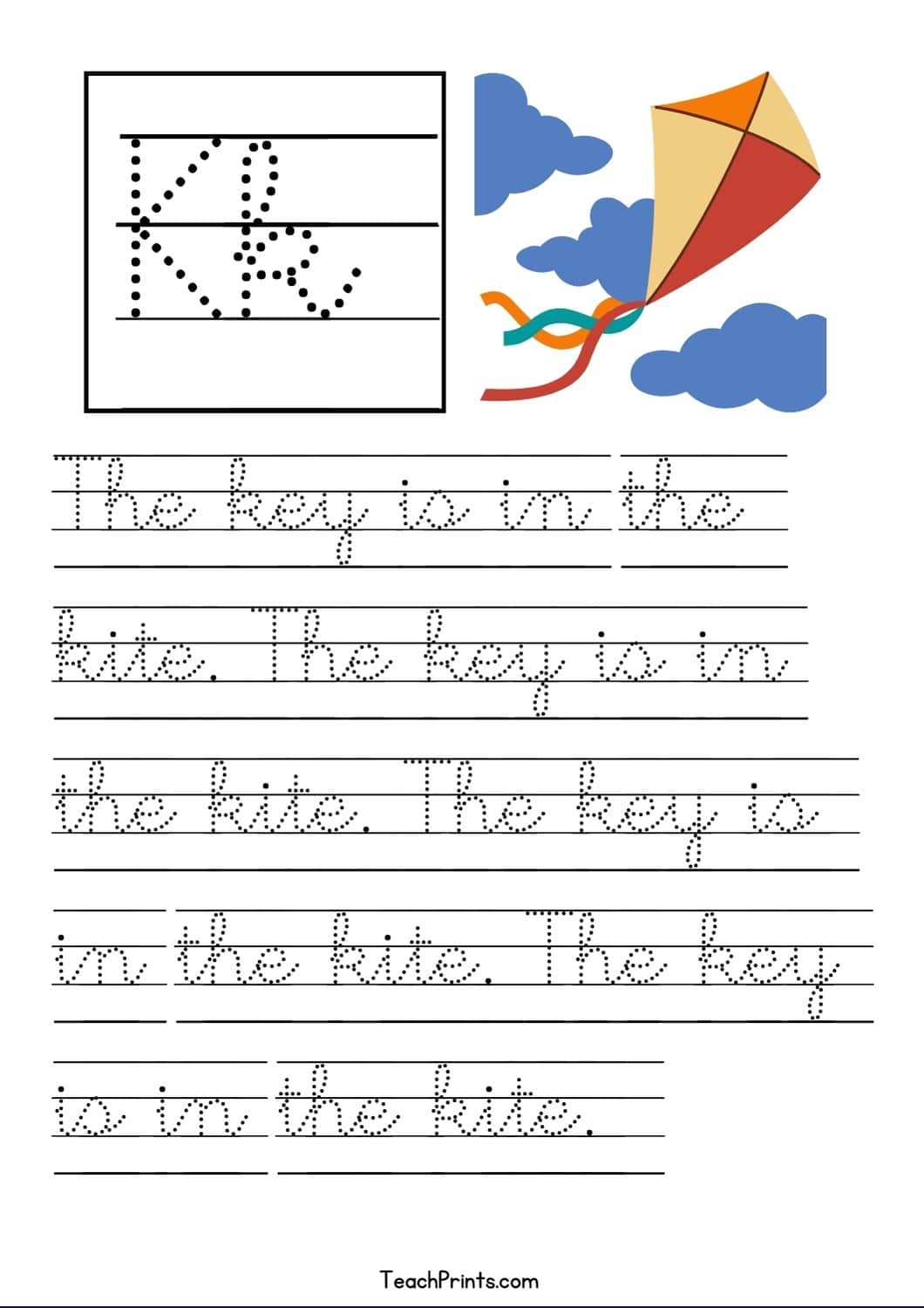 Cursive Alphabet Tracing Worksheets - Free Printables - Teach Prints