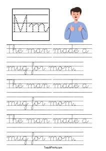 Cursive Alphabet Tracing Worksheets - Free Printables - Teach Prints