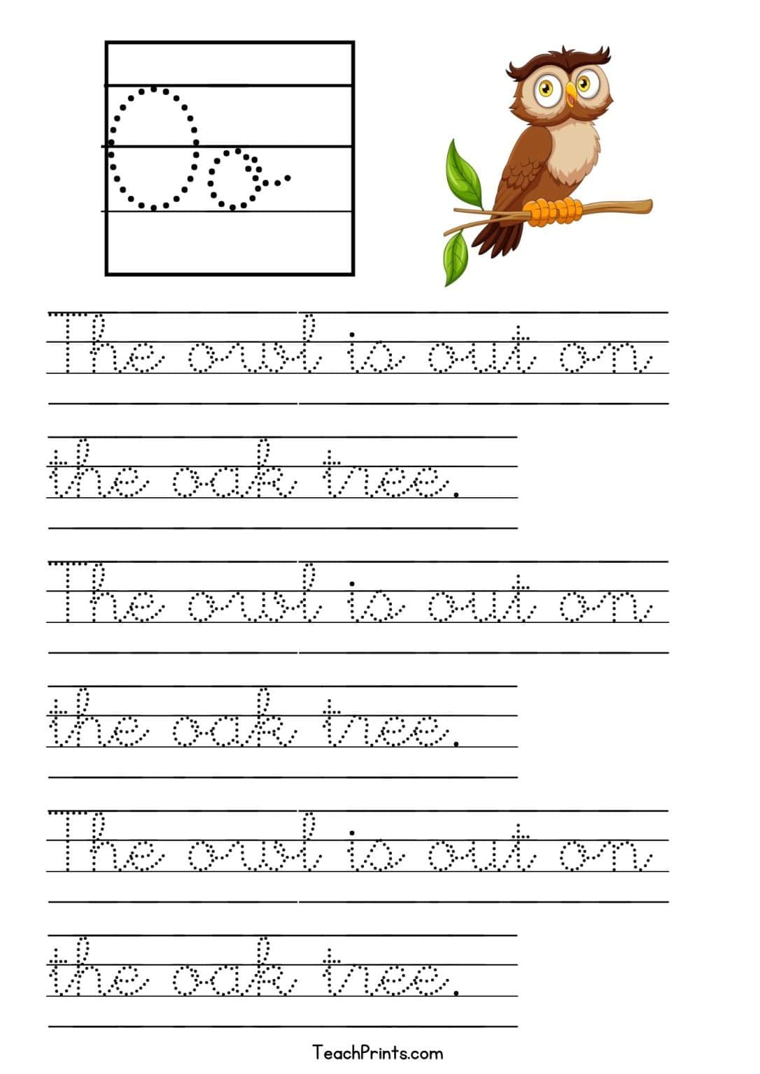 Cursive Alphabet Tracing Worksheets - Free Printables - Teach Prints