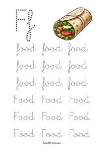 10 Cursive F Tracing Worksheets - Free Printables - Teach Prints