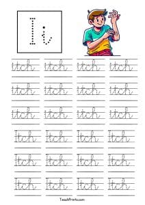 10 Cursive I Tracing Worksheets - Free Printables - Teach Prints
