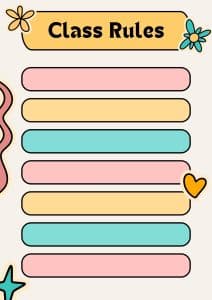 10 Free Classroom Rules Charts (Printable & Customizable) - Teach Prints