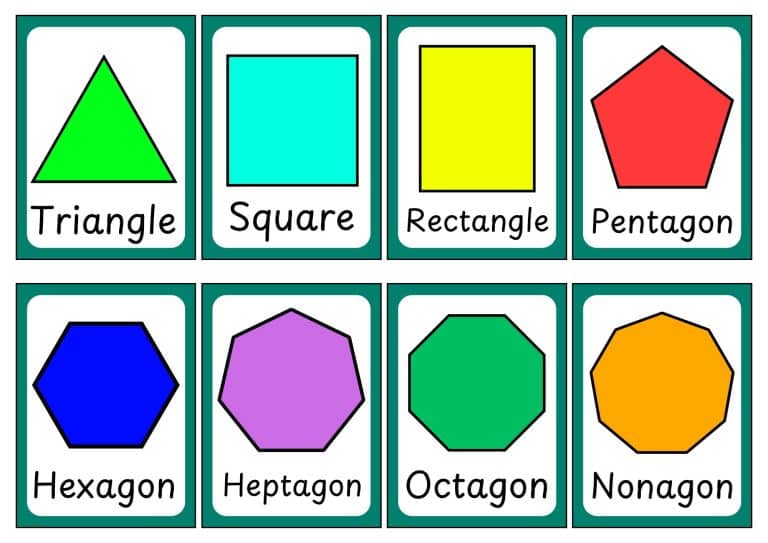 Shapes Flashcards (2D & 3D) - Free Printables - Teach Prints
