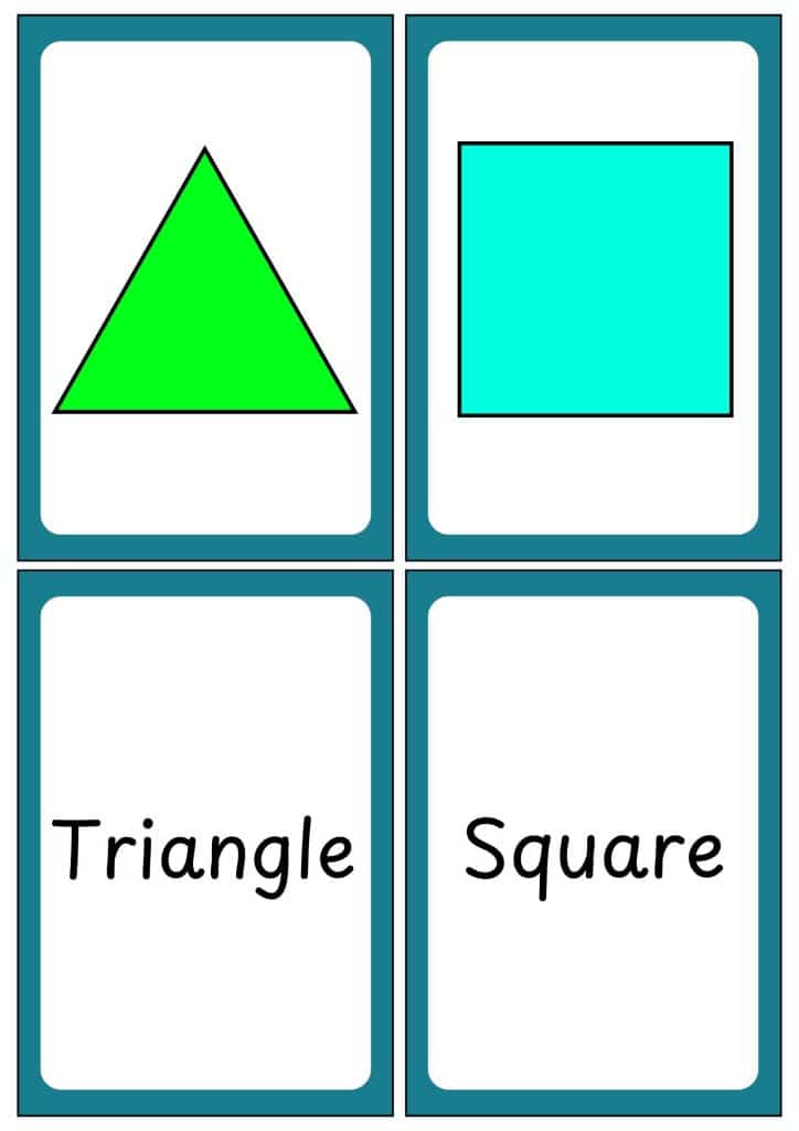 Shapes Flashcards (2D & 3D) - Free Printables - Teach Prints