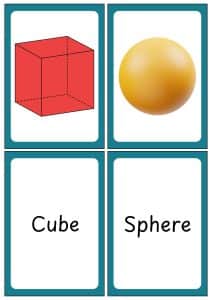 Shapes Flashcards (2D & 3D) - Free Printables - Teach Prints