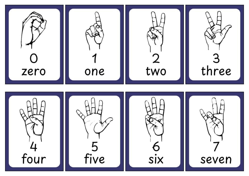 ASL Sign Language Flashcards - Free Printables - Teach Prints