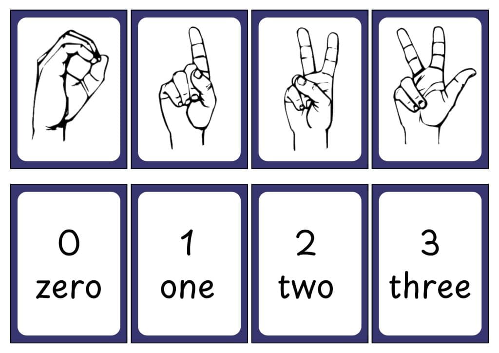 ASL Sign Language Flashcards - Free Printables - Teach Prints