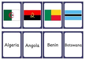 Country Flag Flashcards (128 Countries!) - Teach Prints
