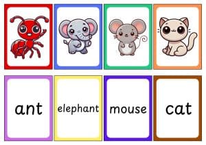 Animals Flashcards (64 Animals!) - Free Printables - Teach Prints