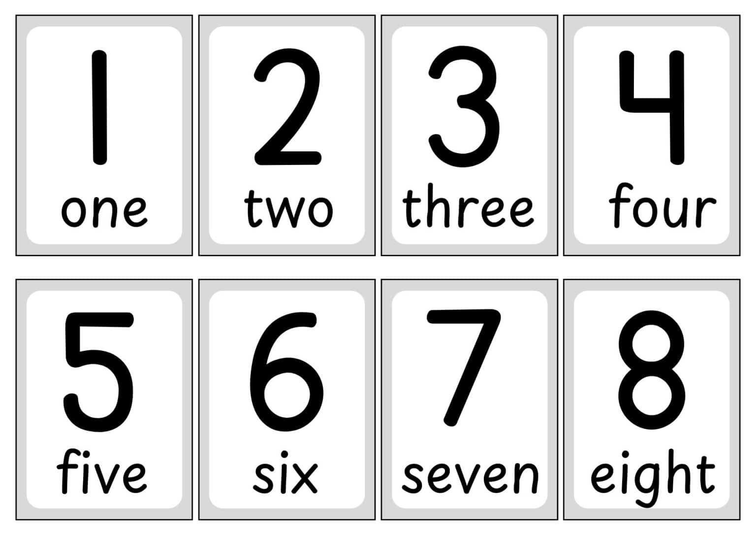 Numbers Flashcards (Numbers 1-100) - Free Printables - Teach Prints