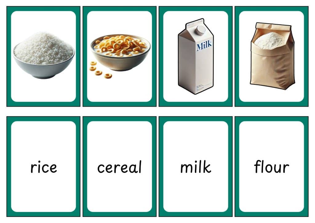 32 Food Flashcards (Free to Print!) - Teach Prints