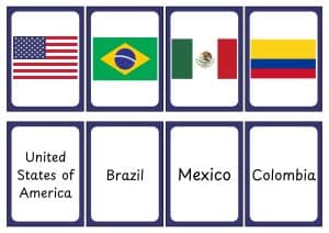 Country Flag Flashcards (128 Countries!) - Teach Prints