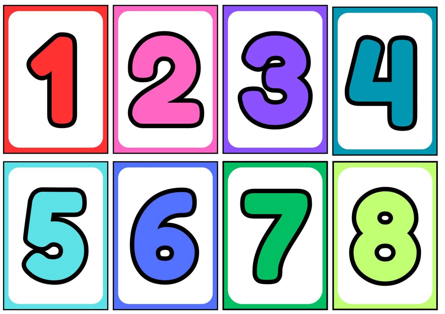Numbers Flashcards (Numbers 1-100) - Free Printables - Teach Prints