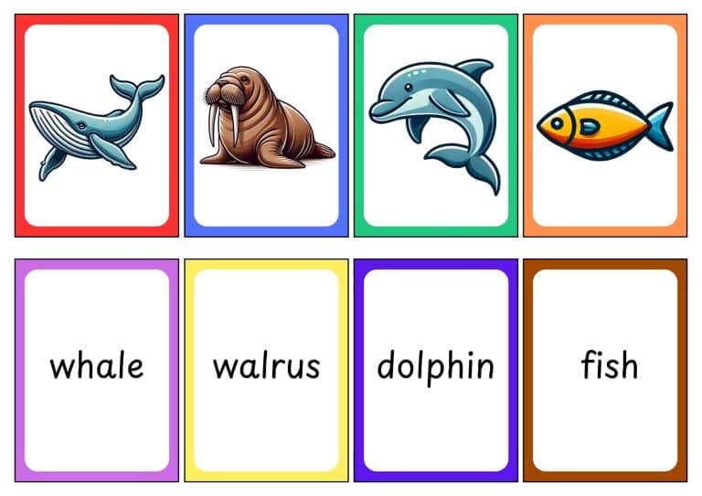 Animals Flashcards (64 Animals!) - Free Printables - Teach Prints