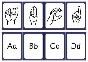 ASL Sign Language Flashcards - Free Printables - Teach Prints