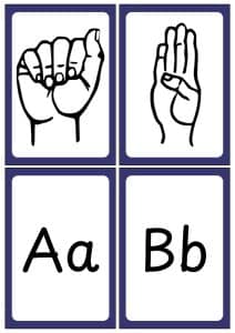 ASL Sign Language Flashcards - Free Printables - Teach Prints