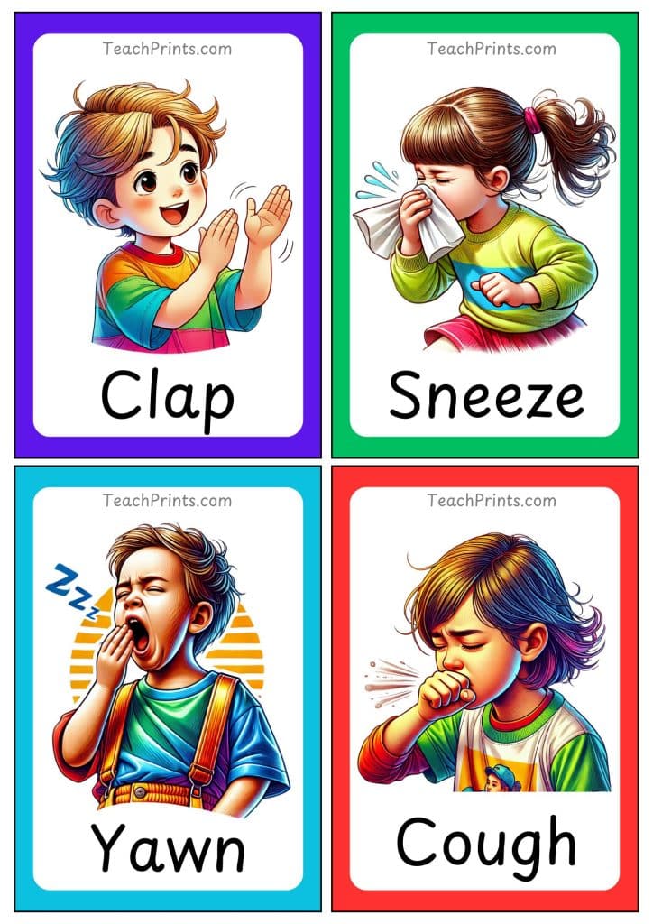 Emotions Flashcards - Free Printables - Teach Prints