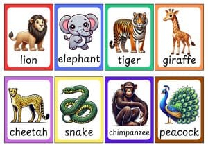 Animals Flashcards (64 Animals!) - Free Printables - Teach Prints