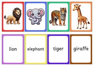 Animals Flashcards (64 Animals!) - Free Printables - Teach Prints