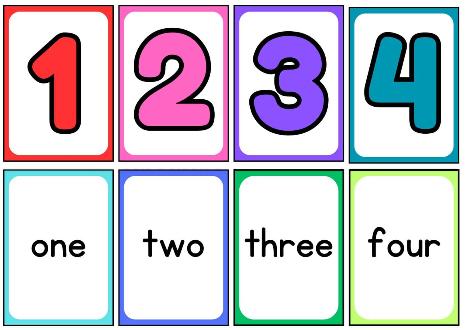 Numbers Flashcards (Numbers 1-100) - Free Printables - Teach Prints