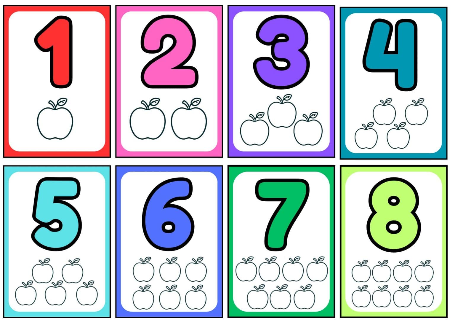 Numbers Flashcards (Numbers 1-100) - Free Printables - Teach Prints